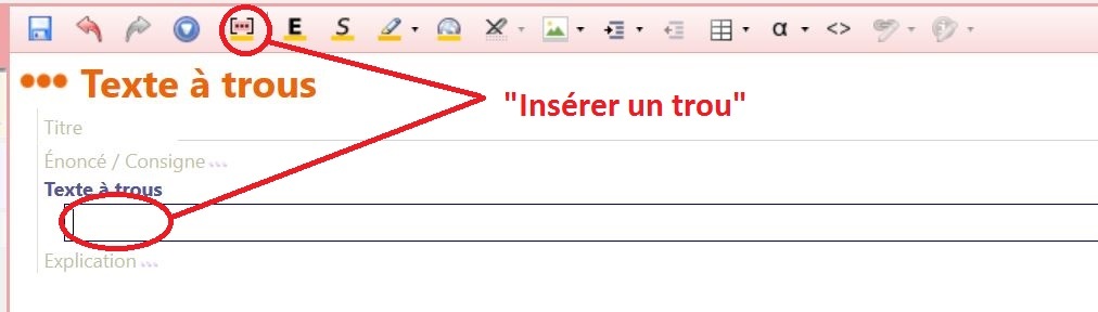 Texte à trous [Formation CANOPROF ]