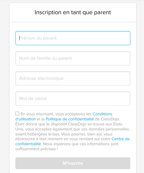 Parents, rejoignez la classe de votre enfant
